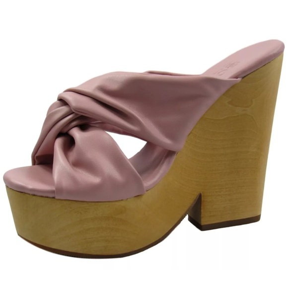 Mojo Moxy | Shoes | Mojo Moxy Platform Sandals Mally Pink Heels New ...